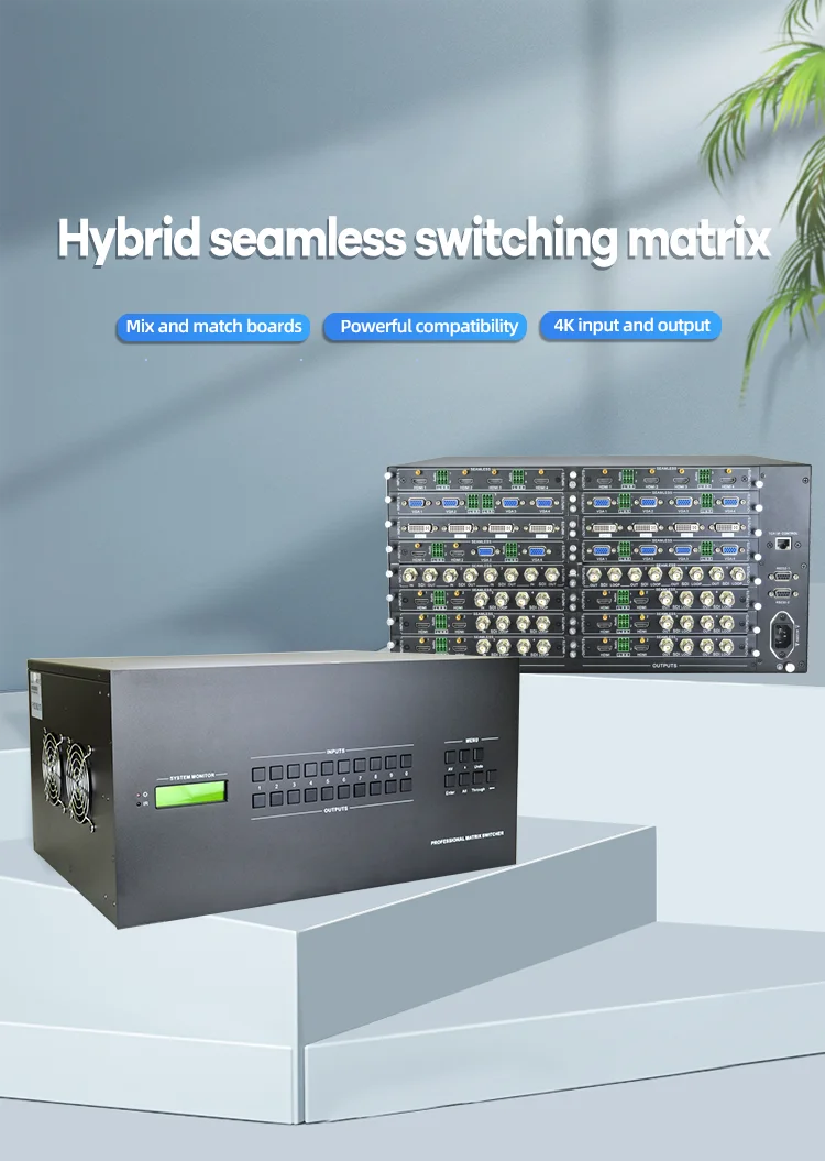 Wholesale Hot Sale 4k Hd Seamless Splicing Hybrid Plug-in Matrix ...