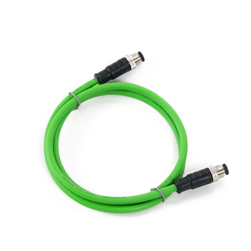 M12 To Rj45 Gigabit Ethernet Cable Industrial Camera 4pin A Code ...