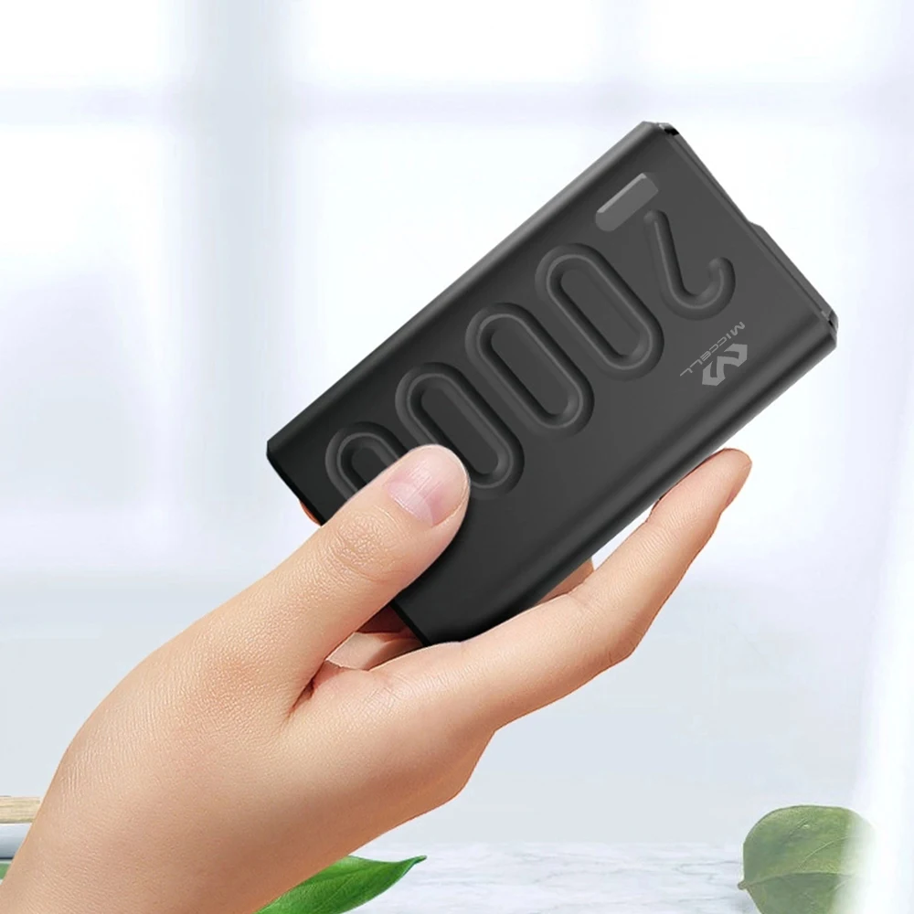 Miccell Unique Power Bank 10000mah 20000mah Power Banks Quick Charge ...