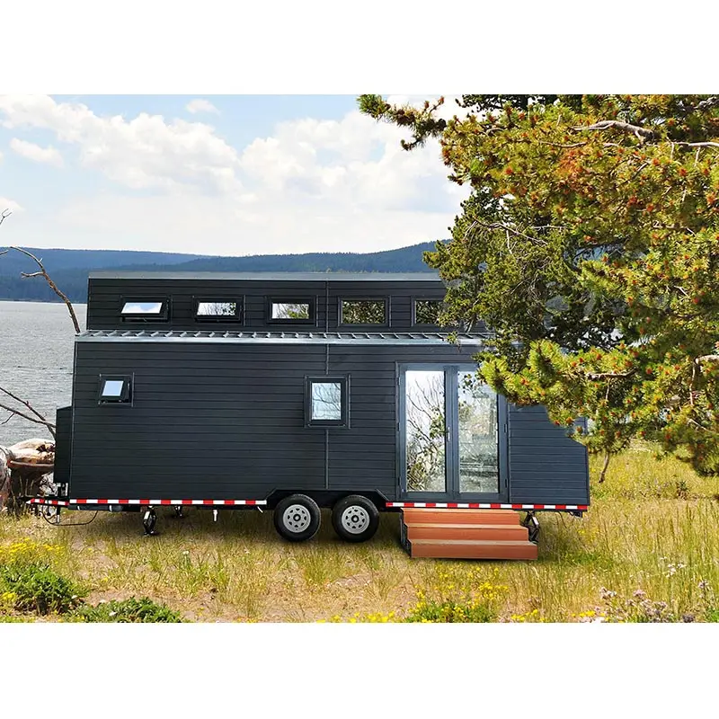 Prefab Tiny House on Wheels with Trailer Light Steel Frame House in AU ...