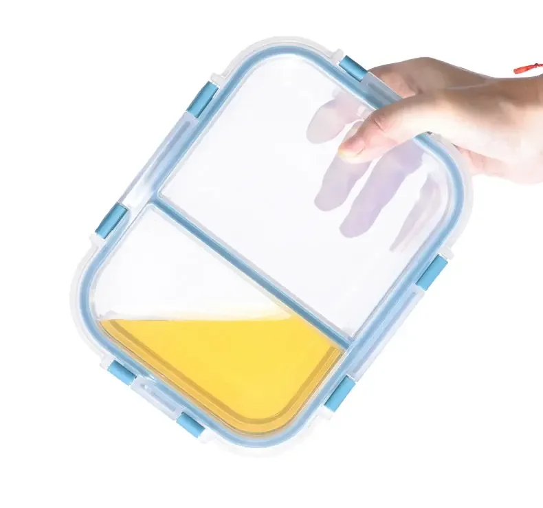 3 Pack Glass Bento Box - Eco-Friendly Food Containers