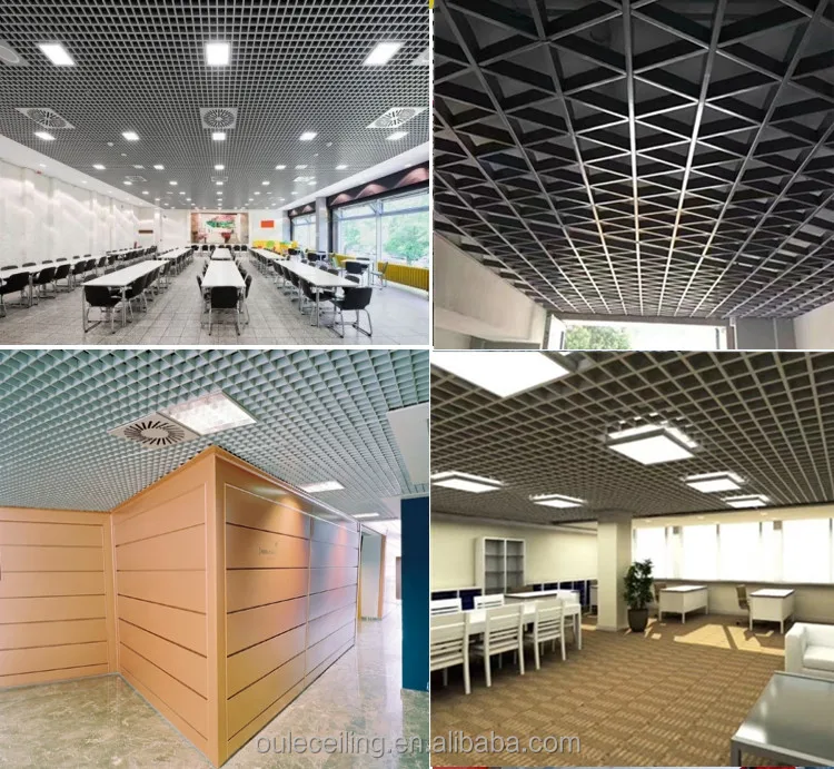 2023 Fireproof Aluminum Grid Slat Ceiling - Modern Metal Suspended ...