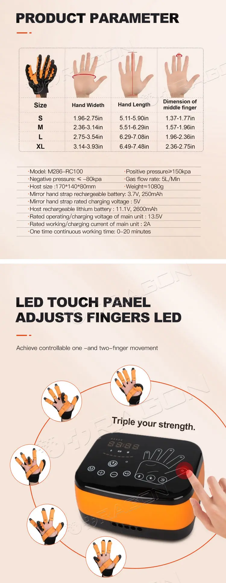 DRAGON Handheld New Hand Function Finger Stroke Exercise Rehabilitation ...