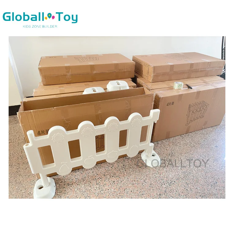 Soft Play Packages Set Up Plastic Gate Fence Baby Play Pen Kiddie Fence ...