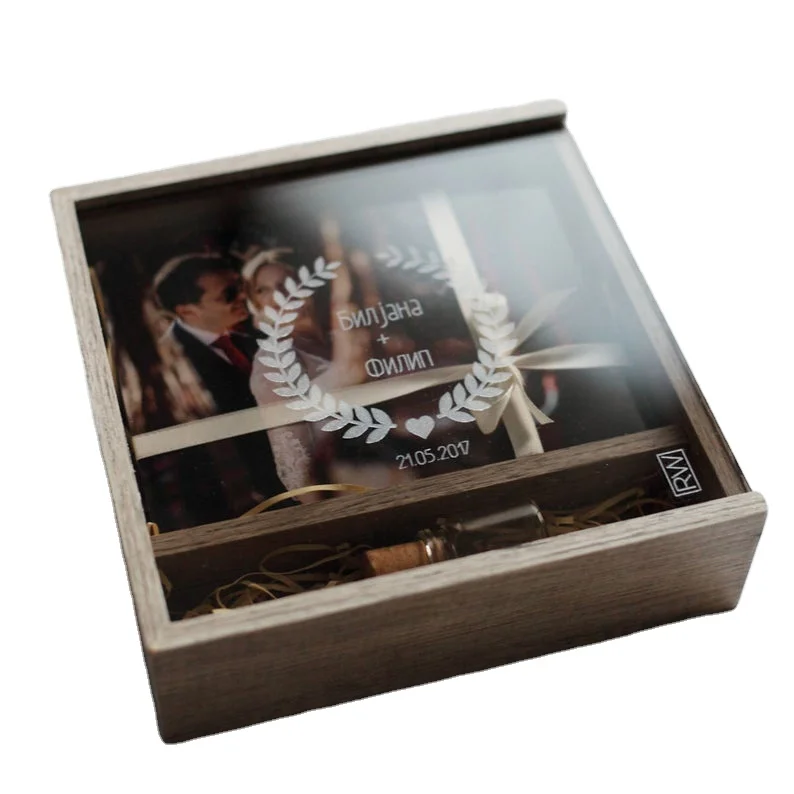 Custom Wood Box For 4x6 Inch Photos And Usb Beautiful Gifts Wooden ...