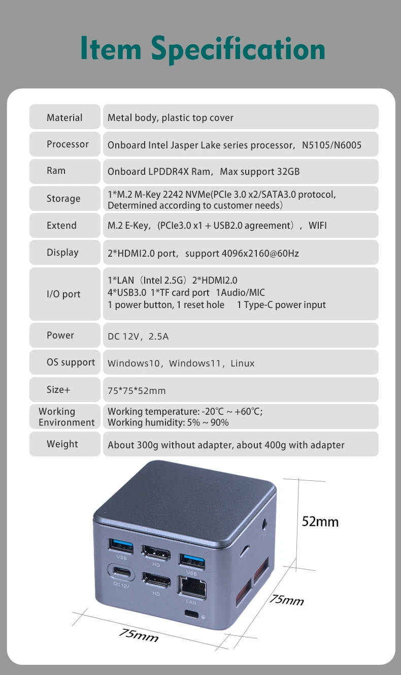 Piesia Office Intel Alder Lake Ddr5 8gb/16gb 4 Lan Computer Pfsense ...