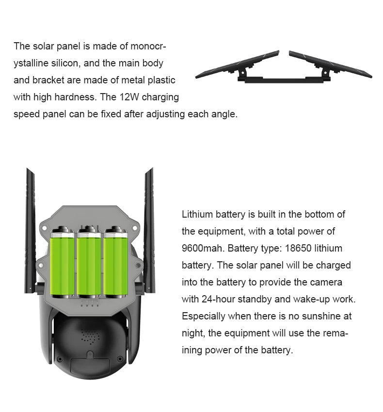 6MP Ubox Icam+ Wireless Outdoor 4G Solar Panel Surveillance