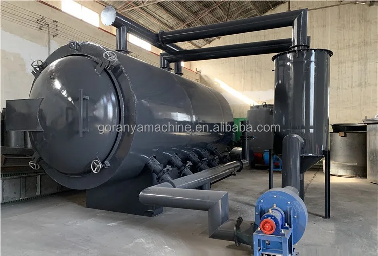 Hardwood Wood Log Coconut Shell Bamboo Horizontal Airflow Biochar Kiln ...