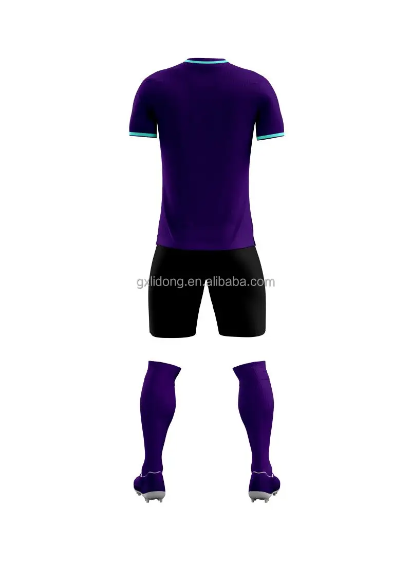 Blue Football Team Uniform Sets - Quick Dry Soccer Jerseys