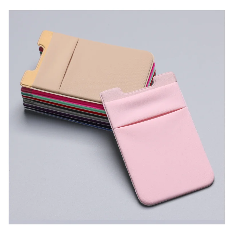 Universal Silicone Adhesive Sticker Pocket Cell Phone Stick On Card ...