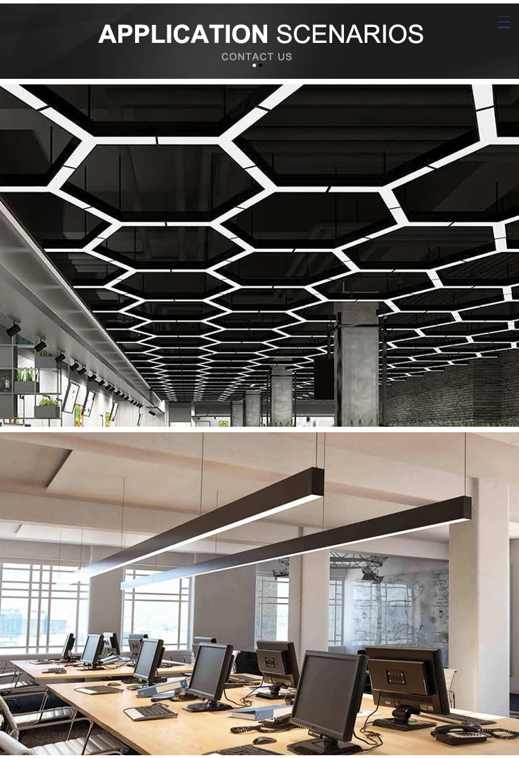 Customized 8ft 4ft Led Shop Light Fixture Linkable Seamless Connection ...