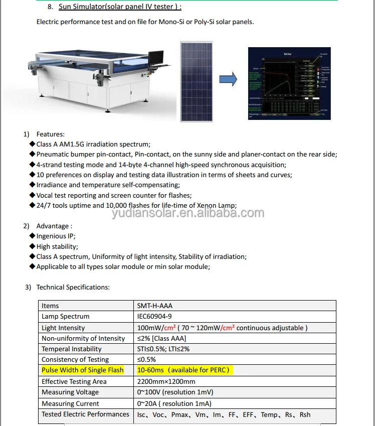 Radiant Yudian Big Solar Cells Solar PV Cell Making Machine Tabber ...