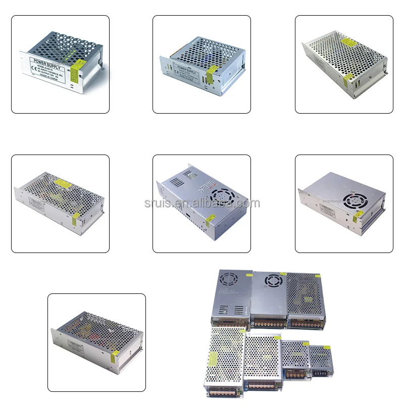 400w Dual Output 24v+12v Switching Power Supply Unit Enclosed Model ...