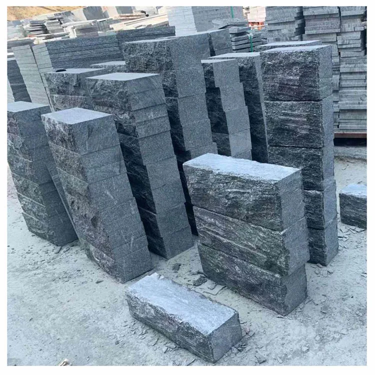 Rectangular Granite Tile Black Granite Facade Stone Prices Stone ...