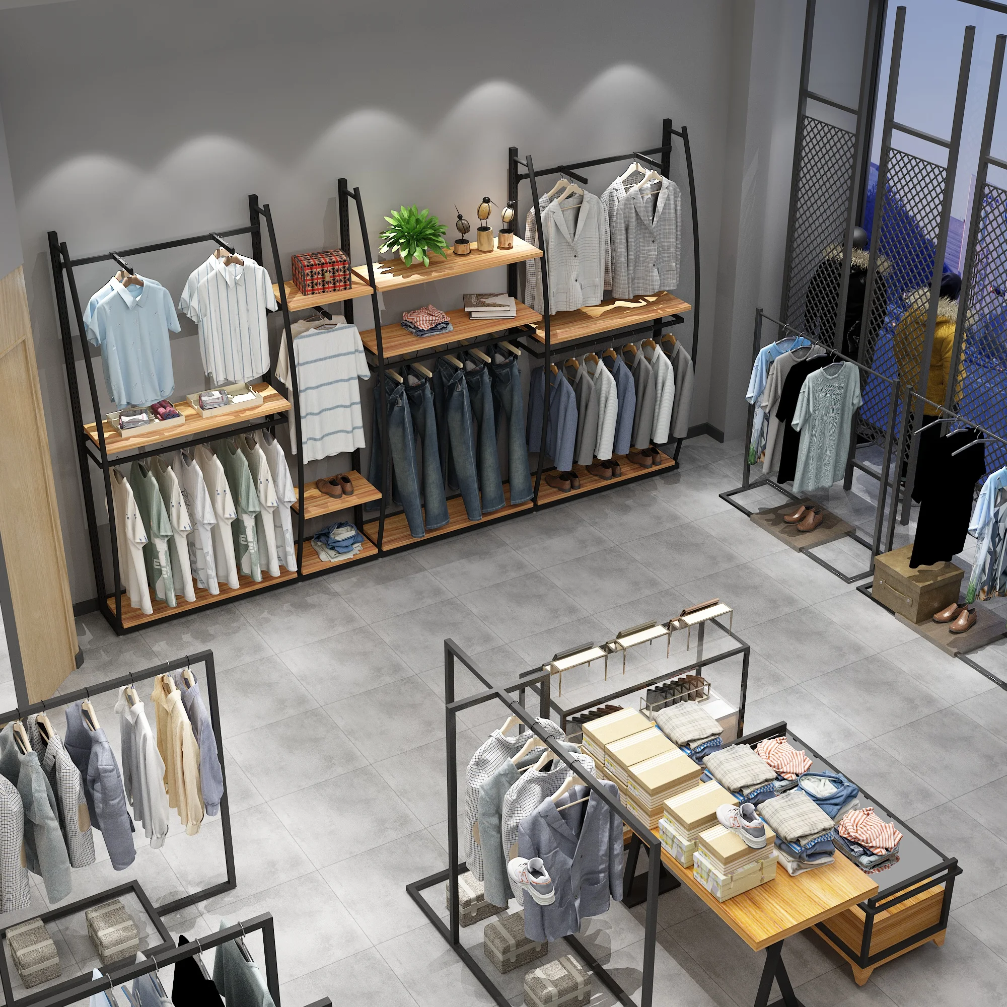 Oem Garments Shop Interior Design Houseware Shop Display Clothing Store ...