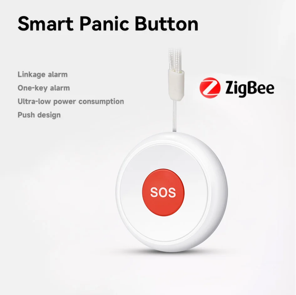 Tuya ZigBee Mini SOS Panic Button Wireless Emergency Personal Safety ...