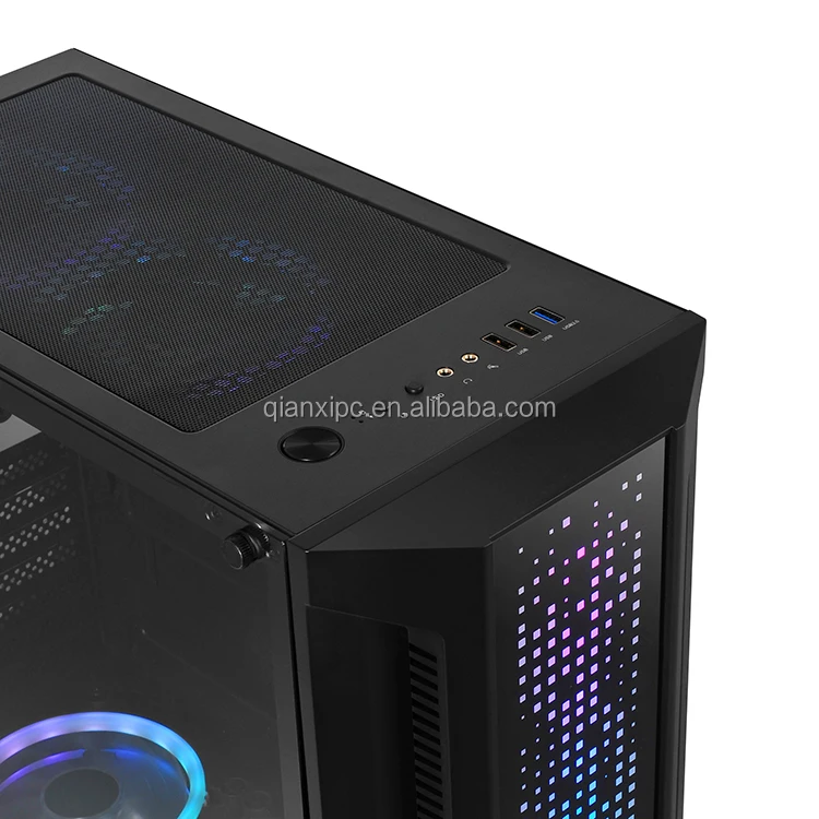 Pc Case Gaming Cabinet Two Tempered Glass Gaming Atx Mid Tower Gamer ...