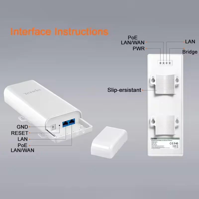 Tenda O3 Outdoor 5km Wifi Bridge - 150mbps Wireless AP