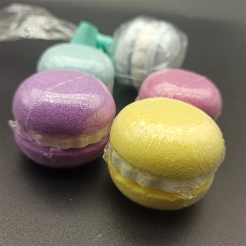 Wholesale Private Label 100% Organic Vegan Macaron Bath Bombs Set Low ...
