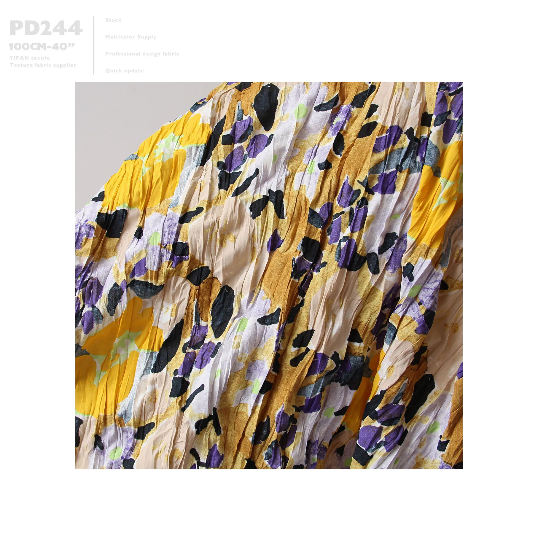 Style Oil Painting Ruffle Texture Smooth Draping Soft Feel Shirt Dress ...