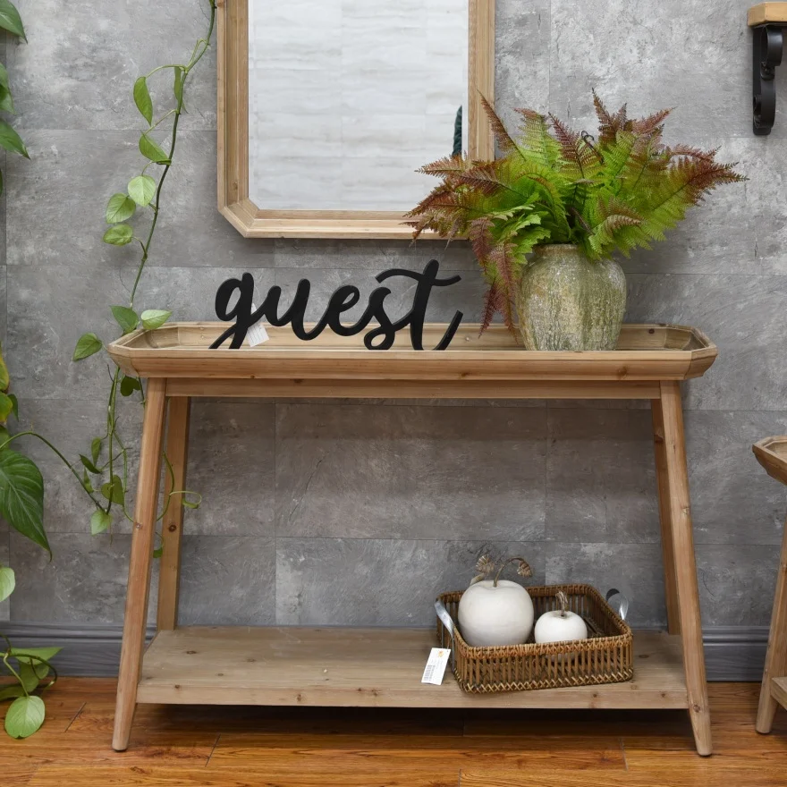 Innova Home Simple Rustic Farmhouse Living Room Furniture Hallway Table ...