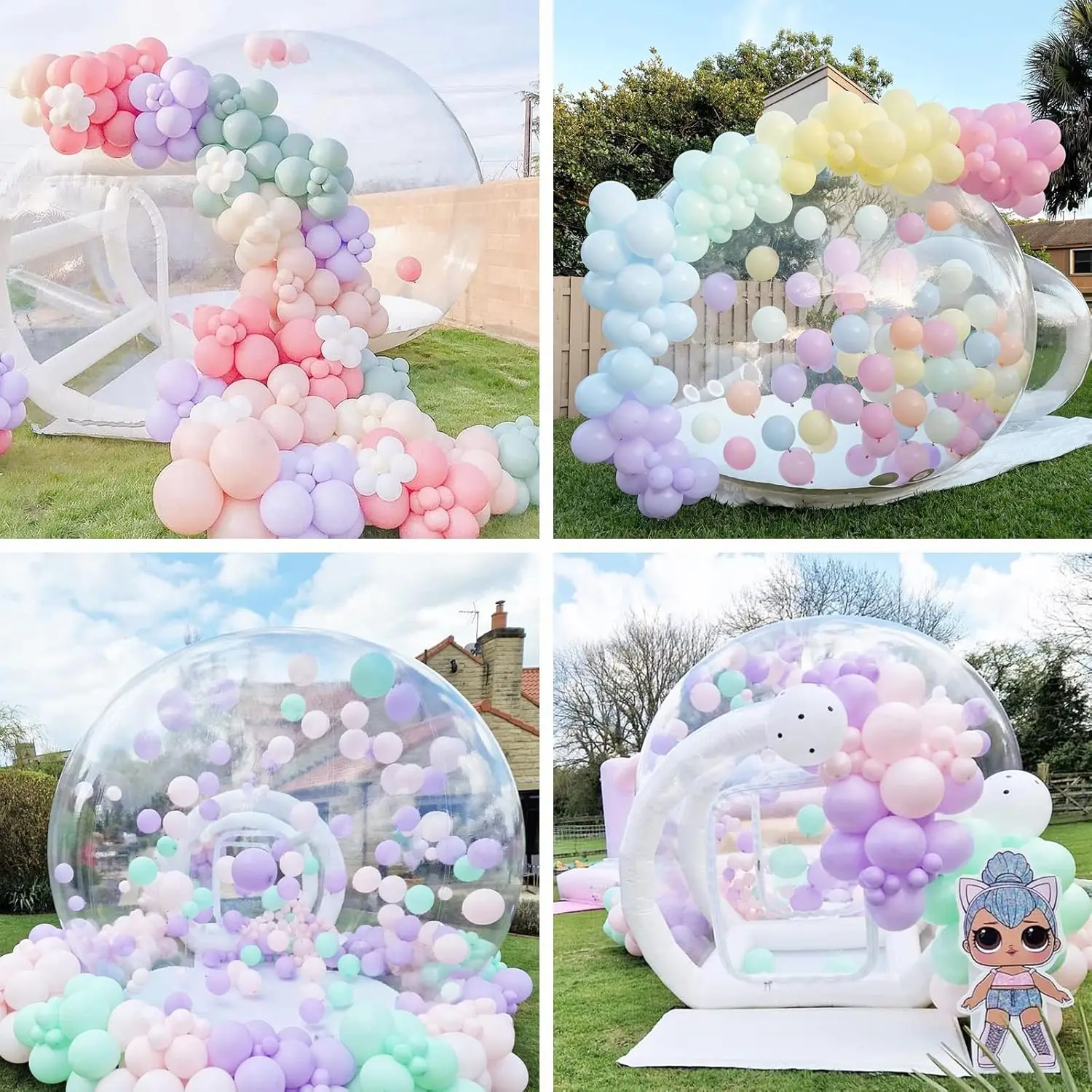 Fun House Giant Clear Inflatable Crystal Igloo Dome Balloons