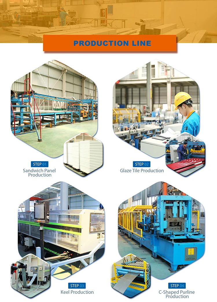 Modern Prefab Structure Building Prefabricated Warehouse Workshop Office Factory Workshop ...