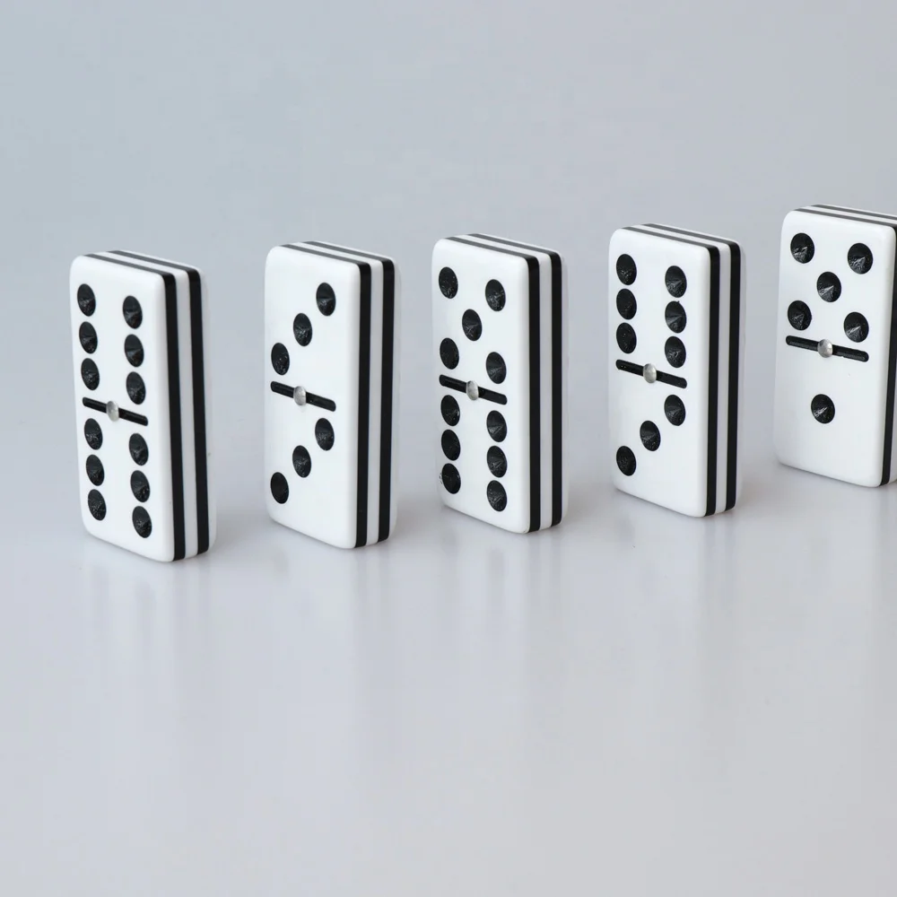 Double 6 Acrylic Domino Game Set - Customizable & Eco-friendly