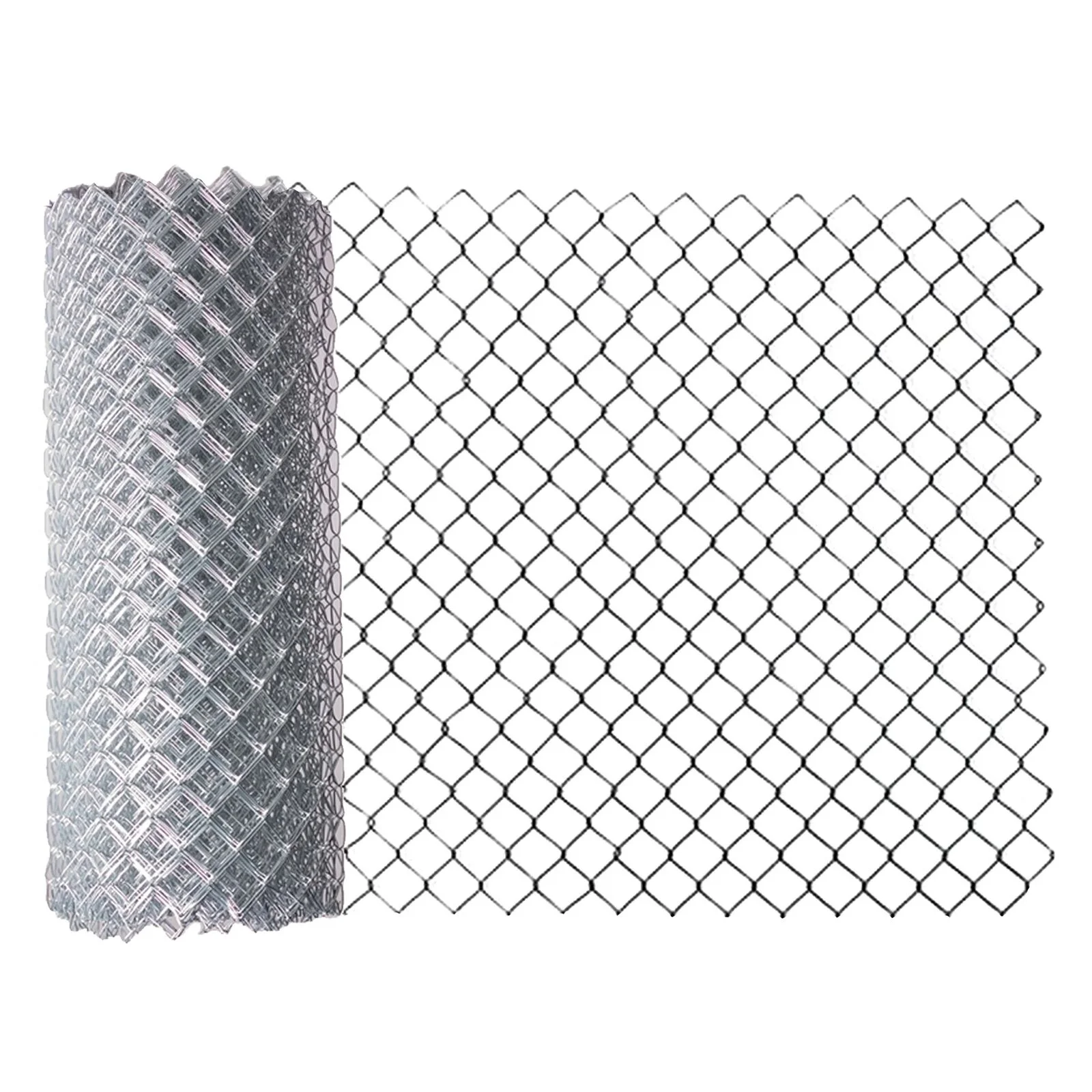 Hot Dipped Galvanized Cyclone Wire Mesh 50x50mm Chain Link Fencing 6ft ...