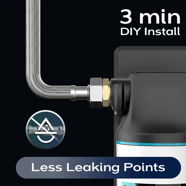Large Water Flow Quick Connect to Sink Faucet 3 Stage Drinking Water ...