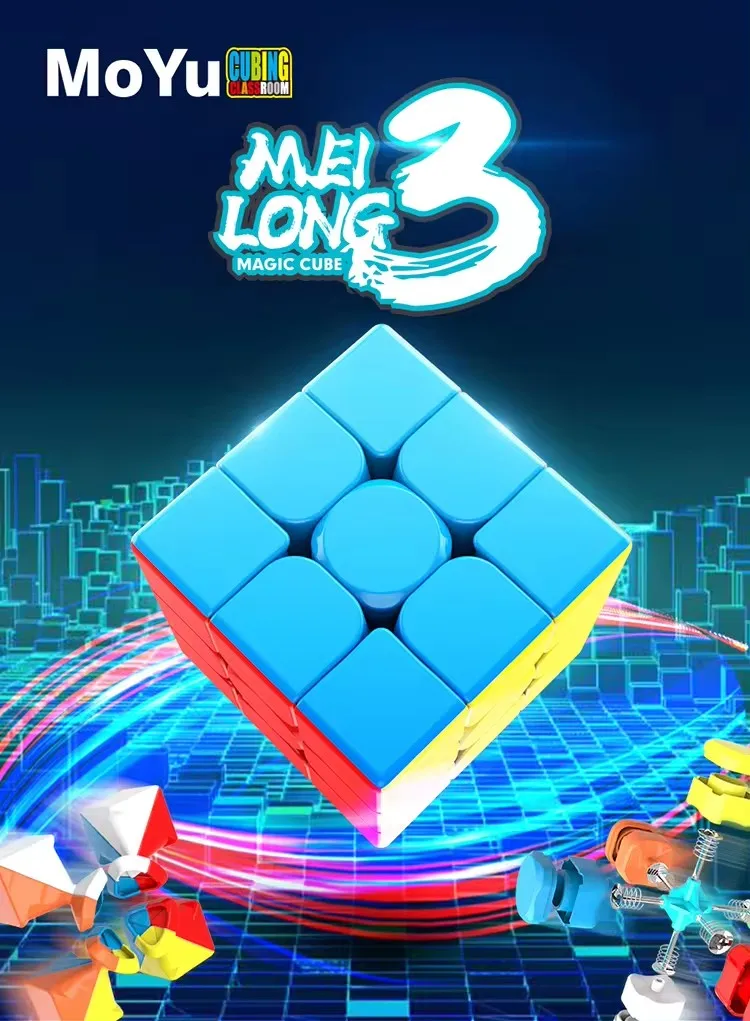 Moyu Meilong 3x3 Cube Mofangjiaoshi Meilong Moyu 3x3x3 Magic Cube ...