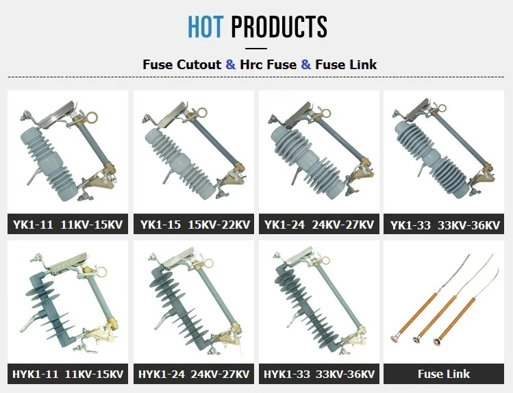 OEM ODM Drop Out Fuses Cut Out 100A-200A 11-36KV Composite & Porcelain ...