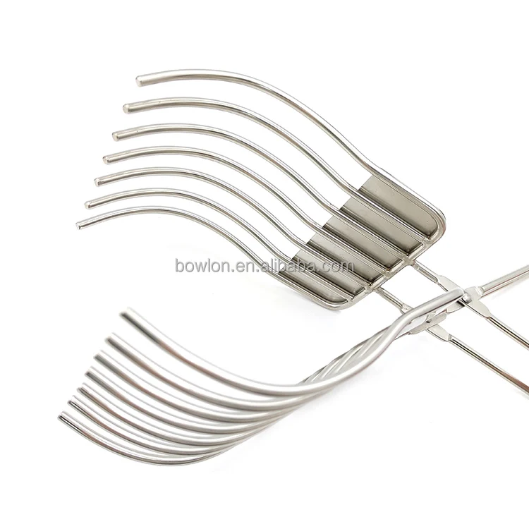 Stainless Steel Roast Beef Cutting Tongs,Meat Slicer Tongs Onion Tomato ...