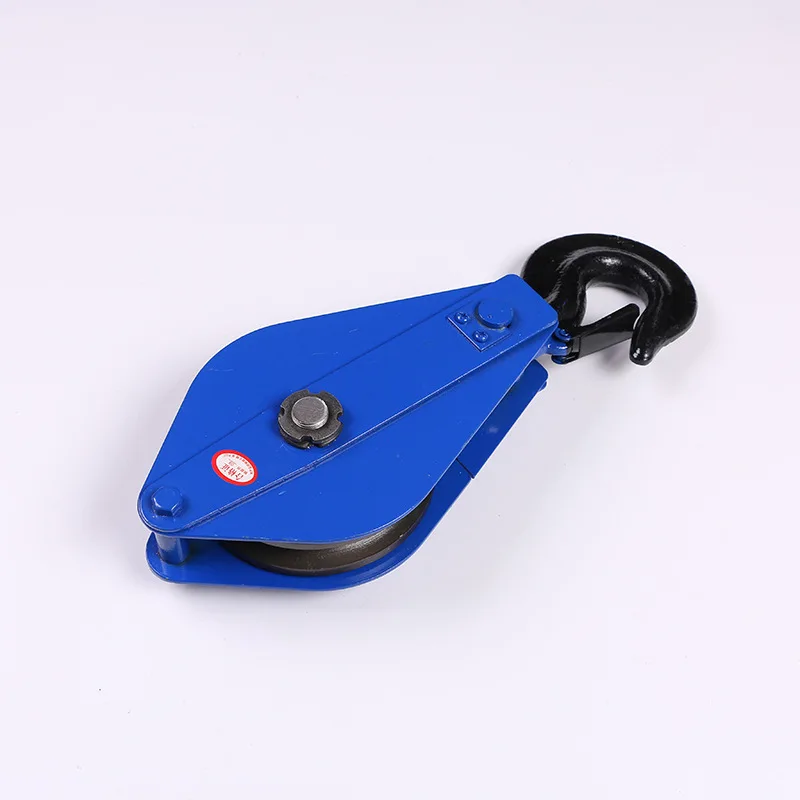 High Strength Single Sheave Block Open Hook Lifting Tackle Pulley Alloy ...