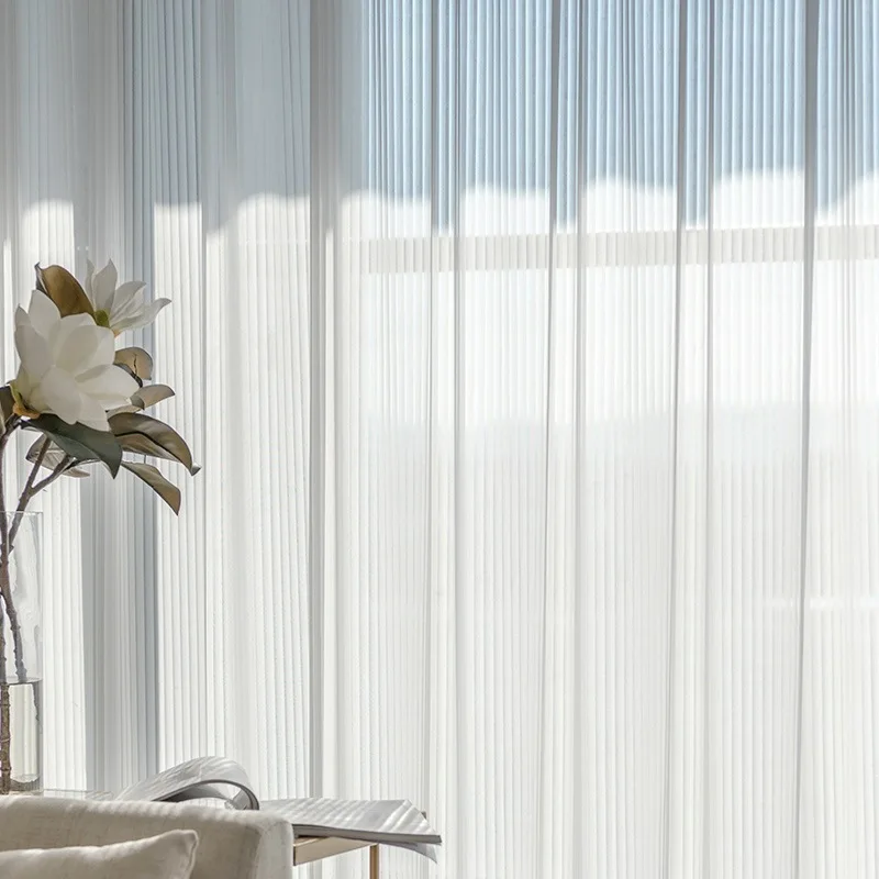 High Quality Simple Design Transparent Sheer Swiss Voile Curtain Fabric ...