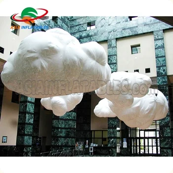 White Inflatable Floated Pvc Clouds,Inflatable Cloud Helium Ballon For ...