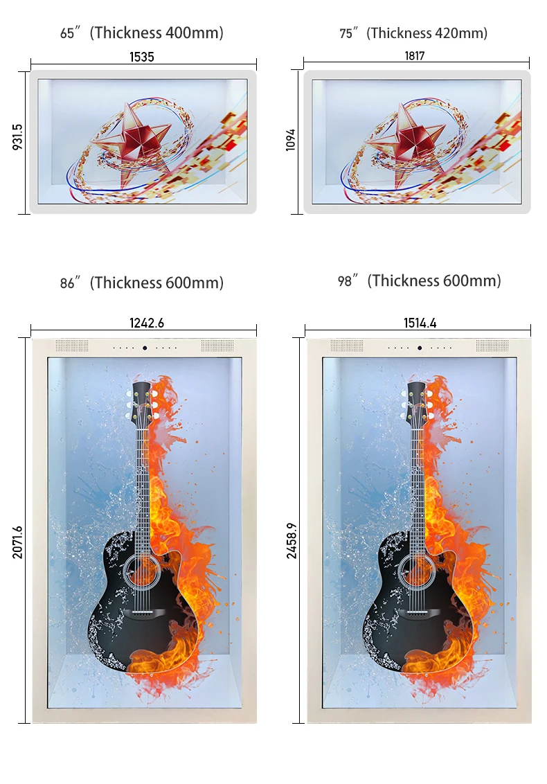86inch Human Size Interactive 3D Hologram Box - UTOUCH