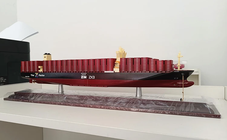 Cruise Cargo Wooden Container Ship Model - Miniature Shipping Model