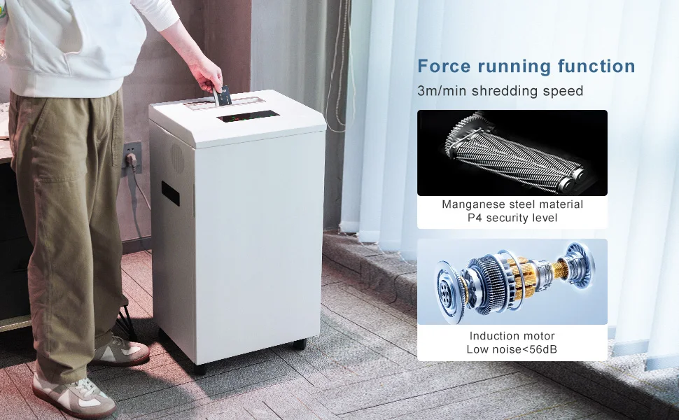 Heavy-Duty Embassy Office Paper Shredder 45L Large Capacity Electric ...