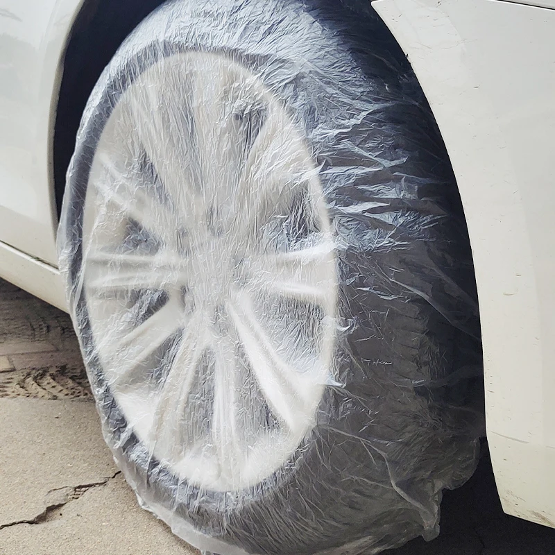 Car Disposable Plastic Dust-Proof Tire Covers - SDO