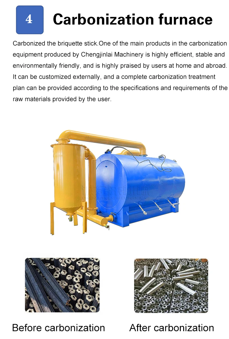 Bamboo Biochar Wood Carbonization Stove Home Use Coconut Shell ...