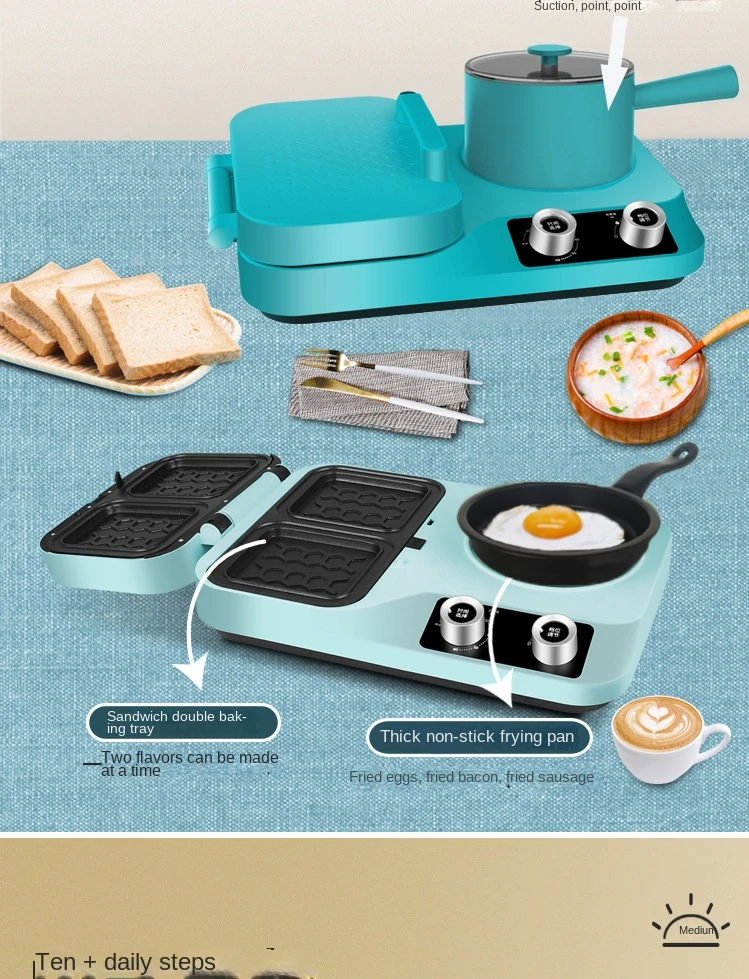 Factory Muffin Cake Machine 3 In 1 Electric Breakfast Machine - Buy ...