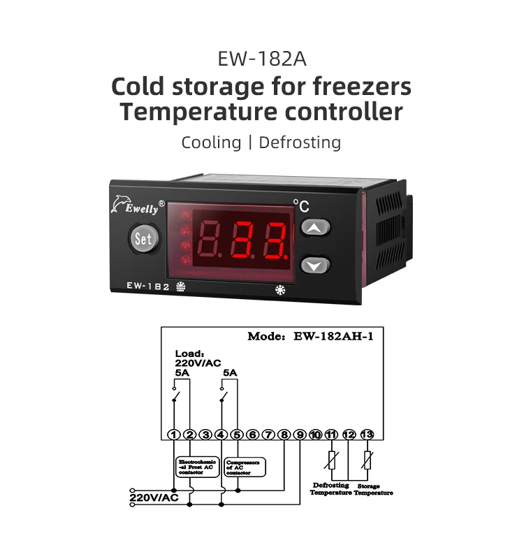 Digital Freezer Temperature Switch EW-182A | Reliable Refrigerator ...