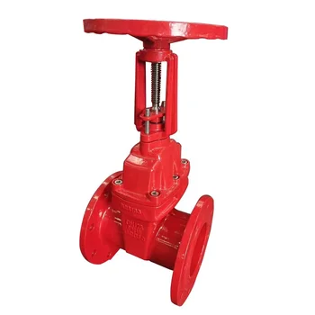 Rising Stem Grooved Flanged End Ductile Gate Valve Flange Type Rising ...