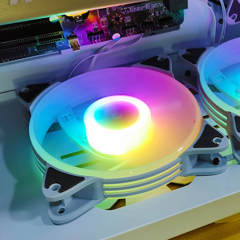 New Design Coolmoon 5v Argb Computer Case Fan 120mmm Cooling Fan,Use ...