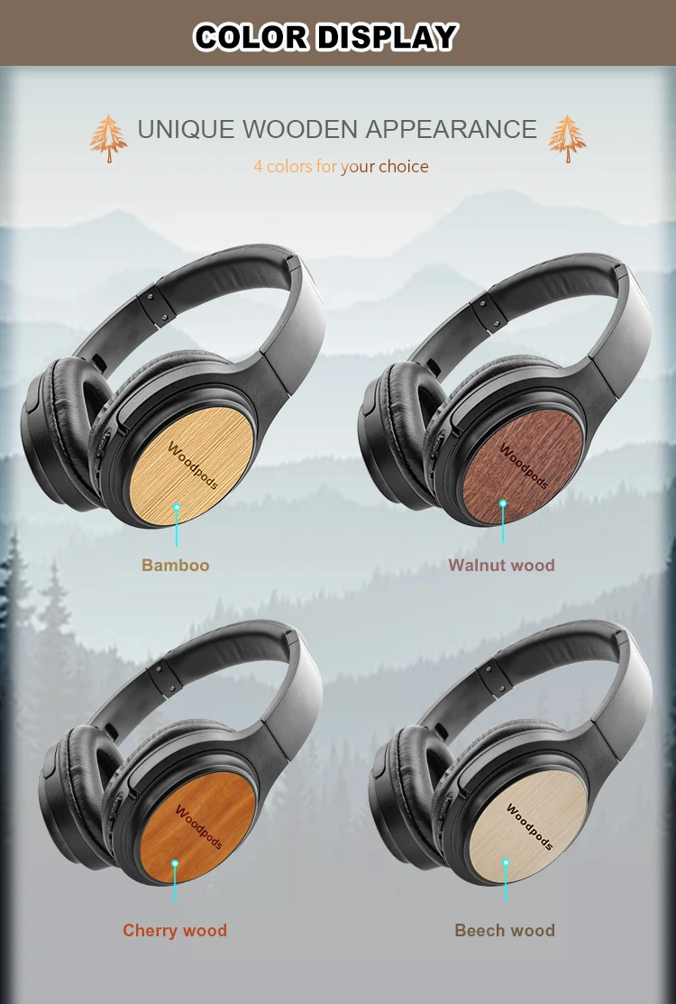 Recycled Plastic Eco Friendly Headphones - Wireless V5.0