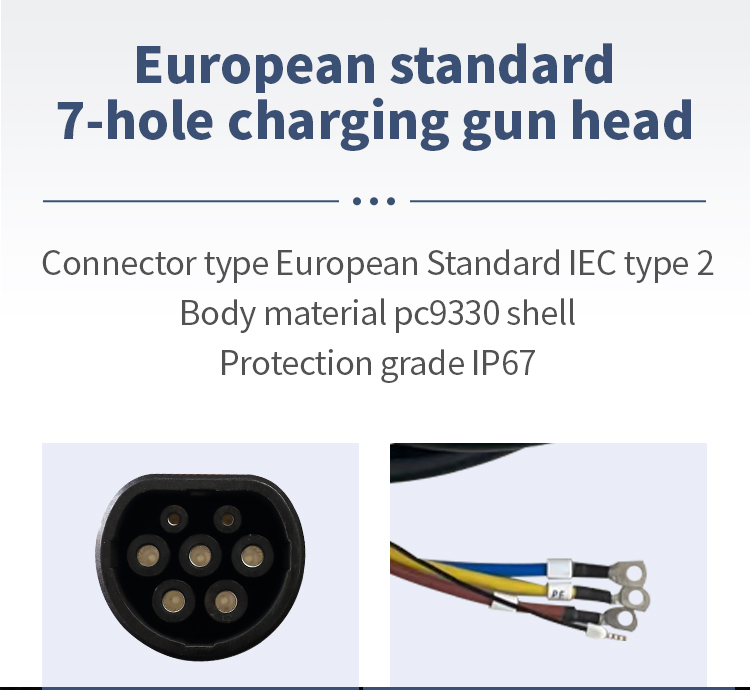 22KW Electric Car Charger for VW ID4, ID5, ID6 - Type 2 GBT