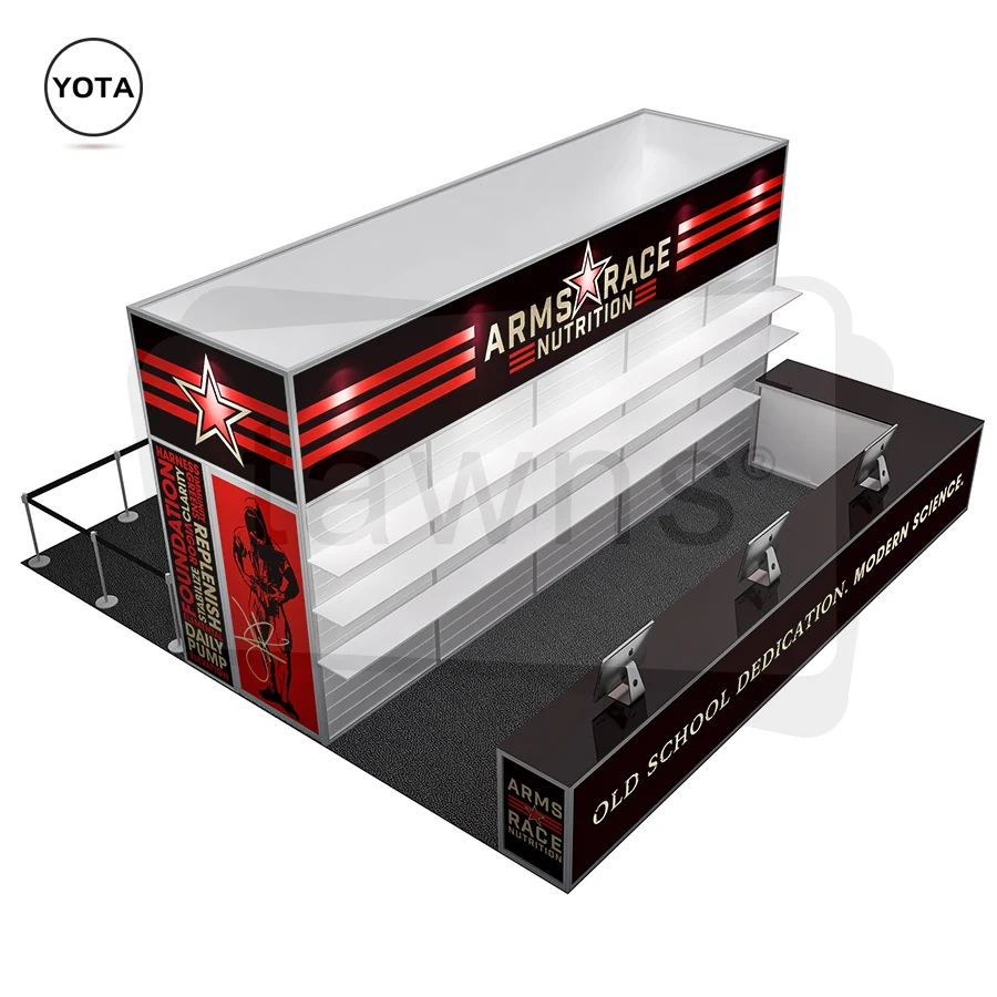 Tawns 6x6 Booth Backdrop Custom Expo Island Stand Trade Show Displays ...