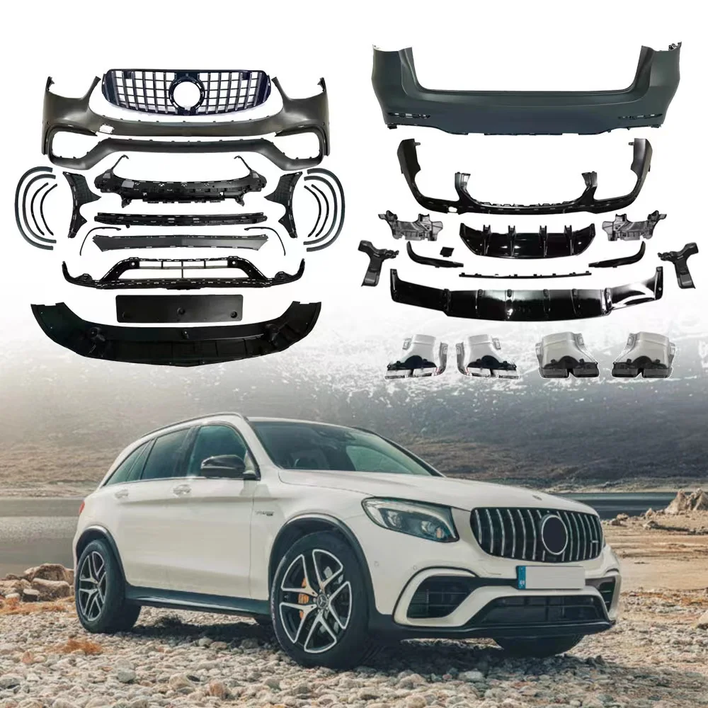 High Quality Body Kit Front Bumper Plastic Car Bumpers Glc63 Amg ...