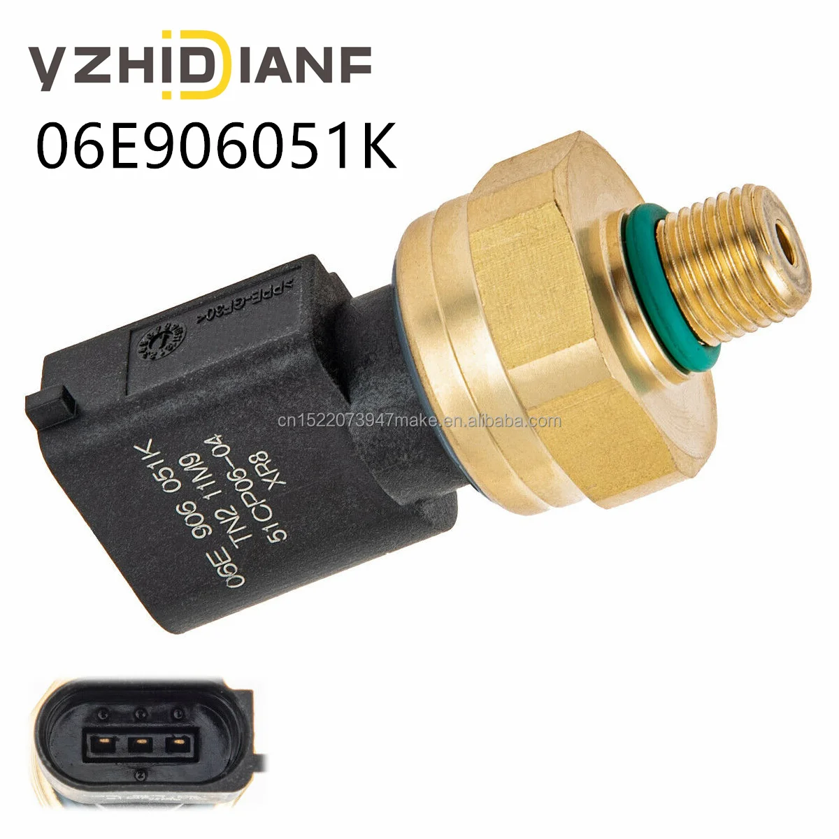 Fuel Rail Common Oil High Pressure Sensor Switch 06e906051j 06e906051k ...